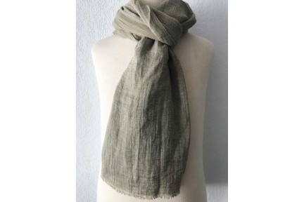 Echarpe foulard en lin homme femme